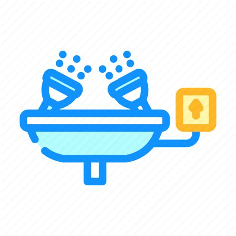 Emergency Eye Wash Station Prevention Safety Icon Download On
