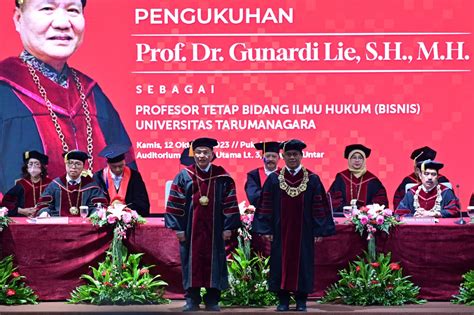 Soroti Kepailitan Untar Kukuhkan Profesor Gunardi Lie