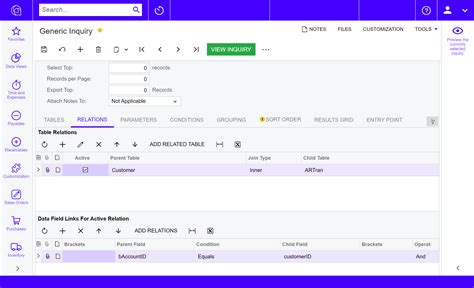Create A Simple Customer Insight Generic Inquiry In Acumatica Ezone