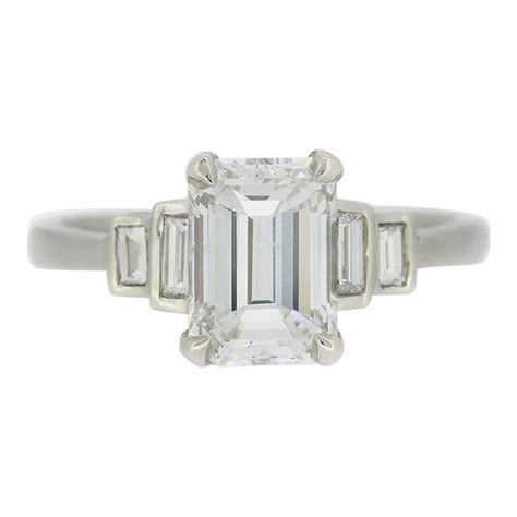 170 Carat Emerald Cut Diamond Ring For Sale At 1stdibs
