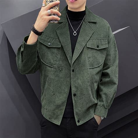 2021男士外套成熟稳重男装一套搭配帅气潮流春秋季毛呢大衣夹克男虎窝淘