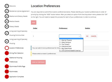 Location Preferences A Boston University Housing