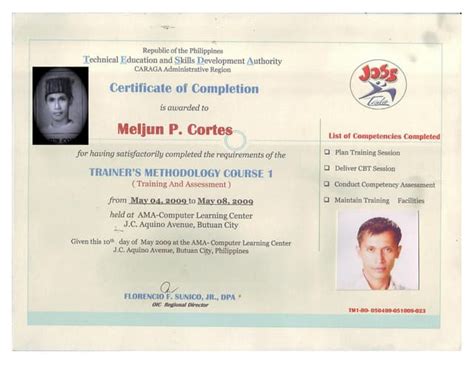 Tesda Tm And Am Trainers Assessor Methodology Pdf