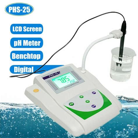 Benchtop Ph Meter Mv Tester Temperature Compensation Screen Lcd For Lab Phs 25 Eur 134 42
