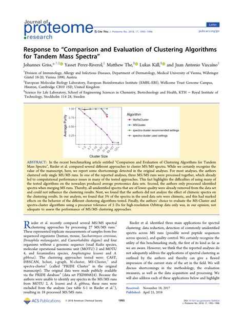 Pdf Response To Comparison And Evaluation Of Clustering Algorithms