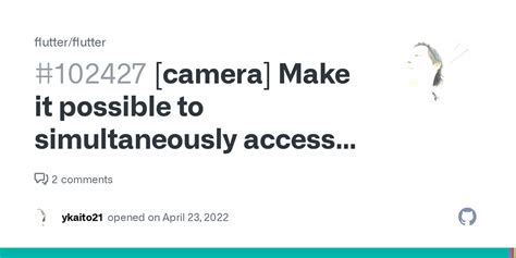 Camera Make It Possible To Simultaneously Access To Front And Rear Cameras Issue