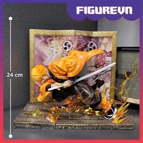 Mô Hình Zenitsu Agatsuma Mẫu Mới 24 Cm Có Led Kimetsu No Yaiba
