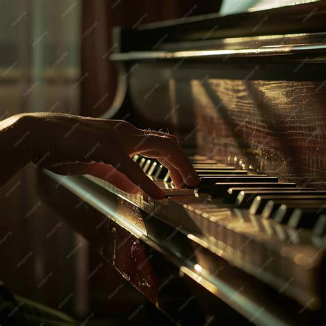 Premium Photo Photo Portrait Of A Person Playing The Piano With Real