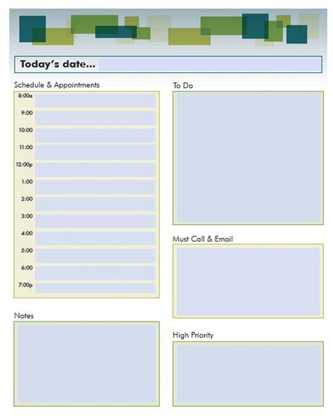 Microsoft Excel Daily Planner Template Inspirational Download Daily Schedule Planner Templates