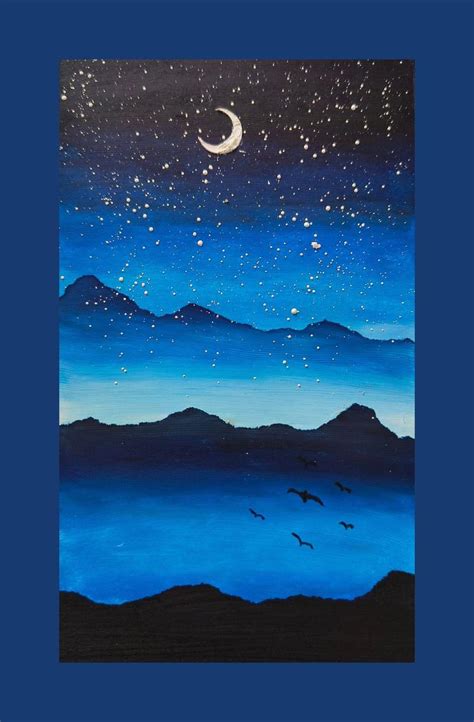 夜晚的天空图片儿童画马克笔简单(最新10张)儿童画图片大全 夜晚的天空图片儿童画马克笔简单(最新10张)儿童画图片大全