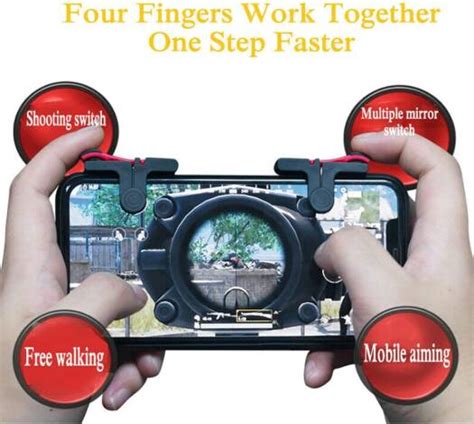 Skeido Pubg Trigger Mobile Game Fire Button Aim Key Smart Phone Gaming Trigger L1 R1 Shooter