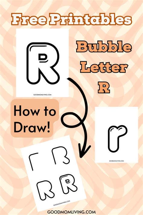 Bubble Letter R Step By Step
