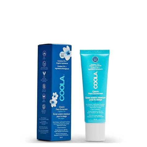 COOLA Солнцезащитный крем для лица без запаха Classic Face Suncreen ...