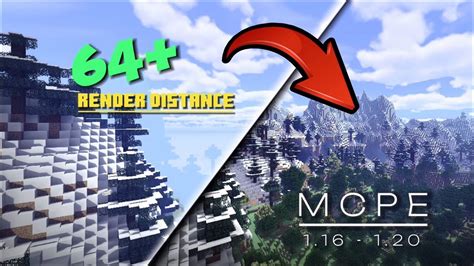 minecraft pe tutorial how to max out render distance no mods used