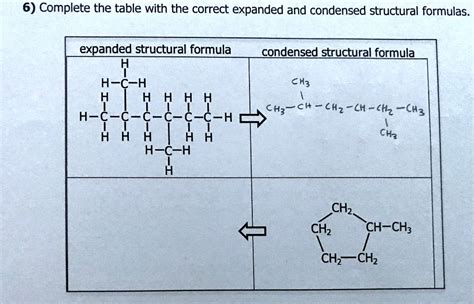 Solved Expanded Structural Formula H Condensed Structural Formula H C