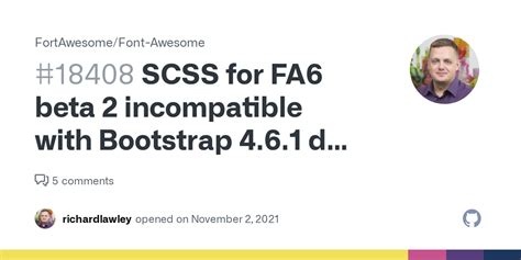 scss for fa6 beta 2 incompatible with bootstrap 4 6 1 due to divide