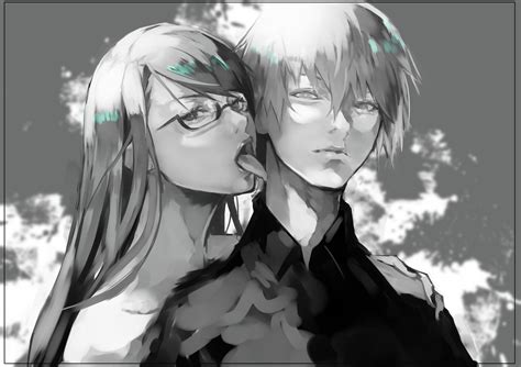 Kaneki Ken Kamishiro Rize And Black Reaper Tokyo Ghoul Drawn By
