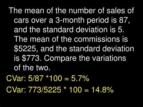 Ppt Coefficient Of Variation Powerpoint Presentation Free Download