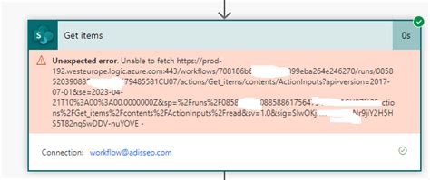 Powerautomate History Unexpected Error Unable To Fetch