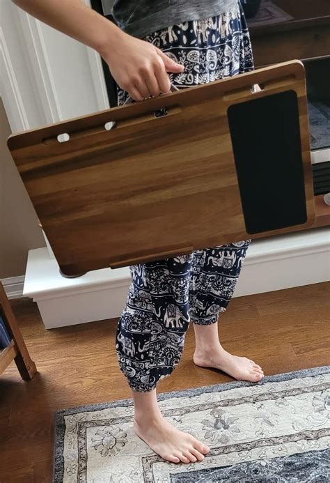 Lap Desk Laptop Lap Desk With Cushion Made With Real Wood Acacia Wood Lap Desk For Laptop Fits