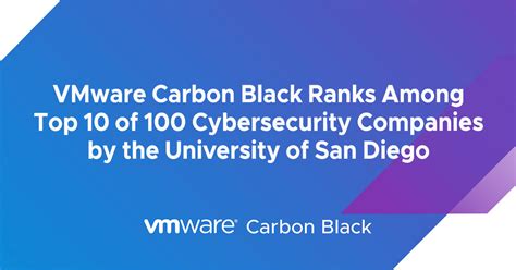 Vmware Carbon Black Ranks Among Top 10 Of 100 Cybersecurity Companies