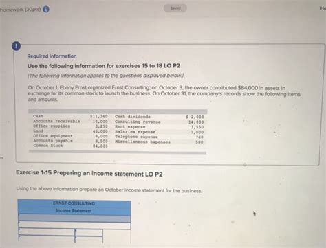Solved Exercise 1 7 Identifying Accounting Principles And