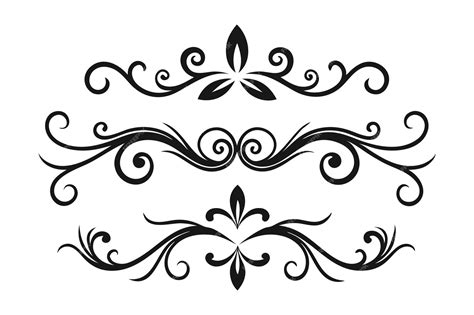 Premium Vector Decorative Scroll Design Vector Illustration Featuring Intricate Patterns And