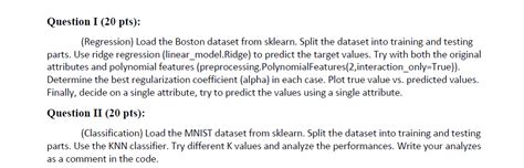 Solved Question I 20 Pts Regression Load The Boston