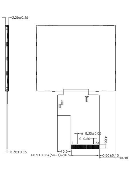 QVGA X Inch TFT Display RGB Interface Pin With LED Backlight