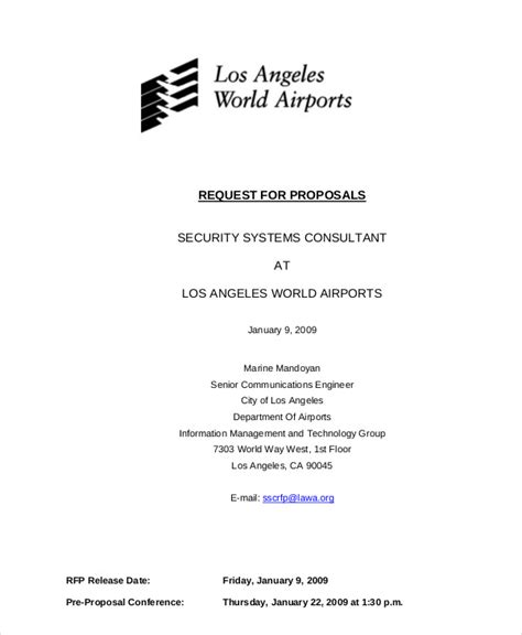 12 Security Proposal Examples To Download