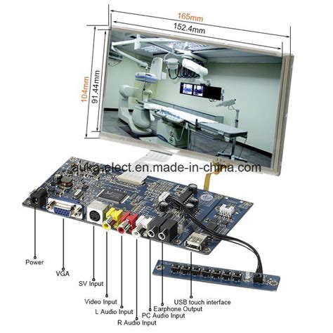 Industrial TFT LCD Module With Serial Touch Panel LCD SKD Module And Open Frame Monitor