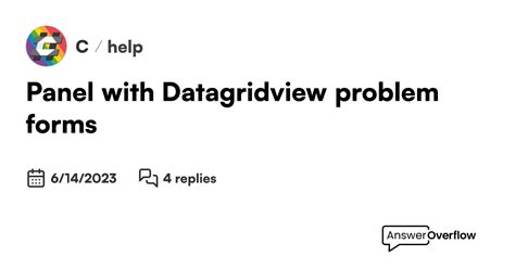 Panel With Datagridview Problem Forms C