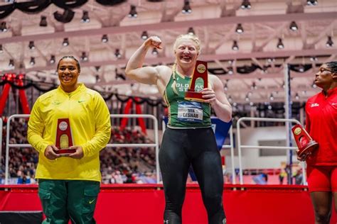 Colorado States Mya Lesnar Wins National Title In Shot Put