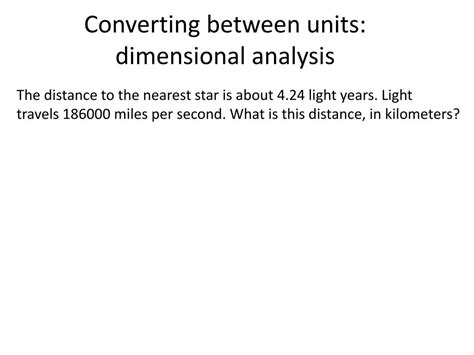 Ppt Section 13 14 Units And Dimensional Analysis Powerpoint Presentation Id2471424