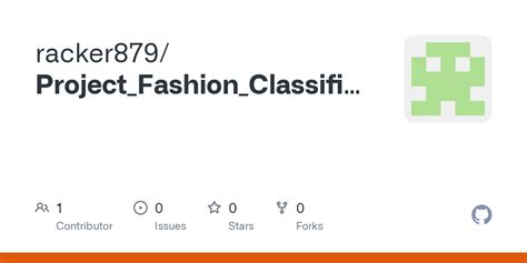 Github Racker879projectfashionclassification