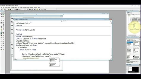 visual basic 6 0 payroll project frmempdetails load data in