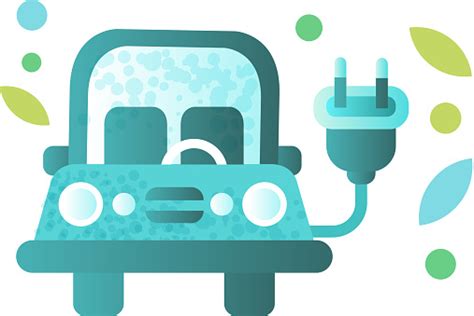 전기 자동차와 케이블 플러그 벡터 일러스트는 흰색 바탕에 0명에 대한 스톡 벡터 아트 및 기타 이미지 0명 개념 경제 Istock