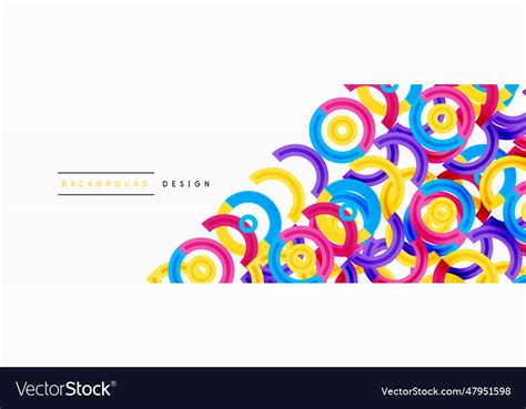 Circles Are Arranged In A Grid Pattern Abstract Vector Image