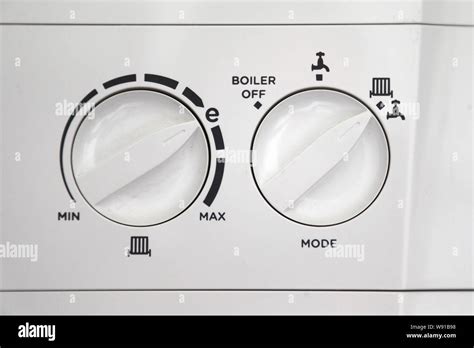 Kitchen Wall Mounted Ideal Logic Combi Esp Boiler Stock Photo Alamy