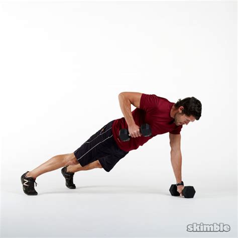 Dumbbell Plank Row