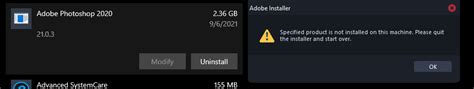 Issue Uninstalling Adobe Photoshop 2020 Adobe Product Community 12366039