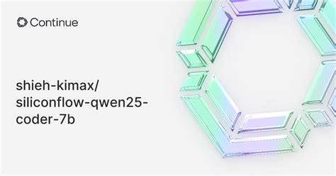 Shieh Kimaxsiliconflow Qwen25 Coder 7b