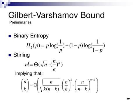 Ppt Asymptotically Good Binary Code With Efficient Encoding