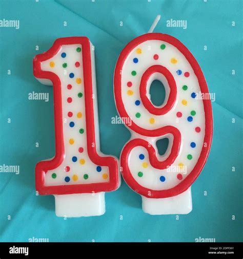 Numbered Birthday Candle Hi Res Stock Photography And Images Alamy