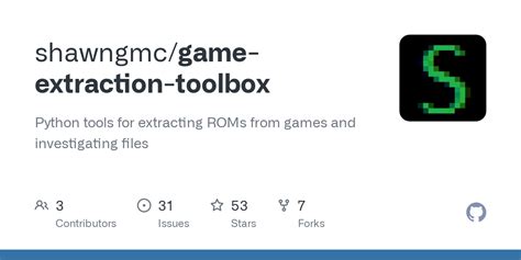Github Shawngmc Game Extraction Toolbox Python Tools For Extracting Roms From Games And