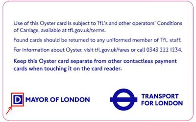 First Generation Oyster Cards Transport For London