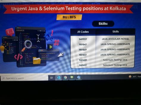Ranjeet Kumar On Linkedin Openings Javadevelopers Selenium Kolkatajobs 2022opportunities