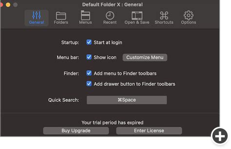 default folder x