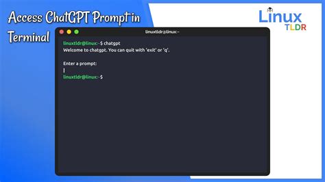 Access Chatgpt Prompt In Your Linux Terminal Rlinuxtldr
