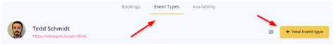 creating an event type inboxpro support